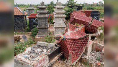 Dân làng Hưng Yên phải di dời phần mộ cha ông để giao đất cho dự án sân ...